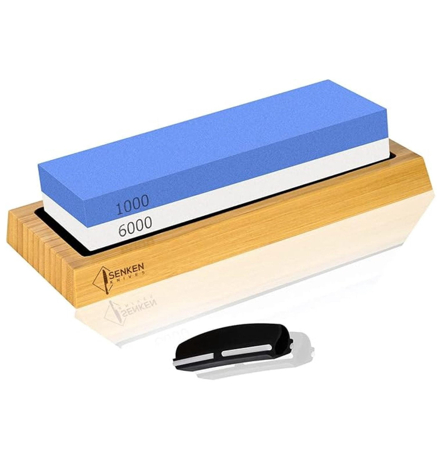 SENKEN 1000/6000 Grit Japanese Whetstone Kit Knife Sharpening Stone ...