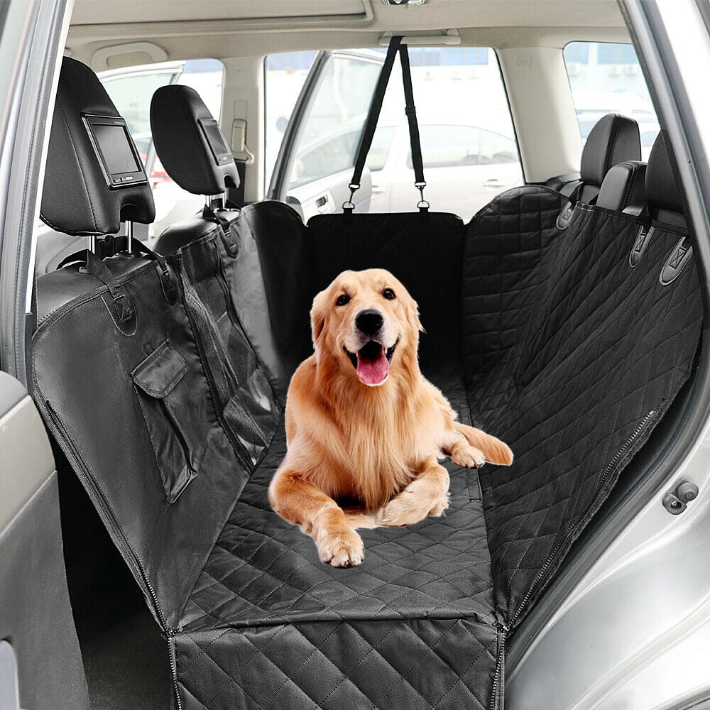 SENNAUX Dog Back Seat Cover with Mesh Window & Pocket Dog Car Hammock ...