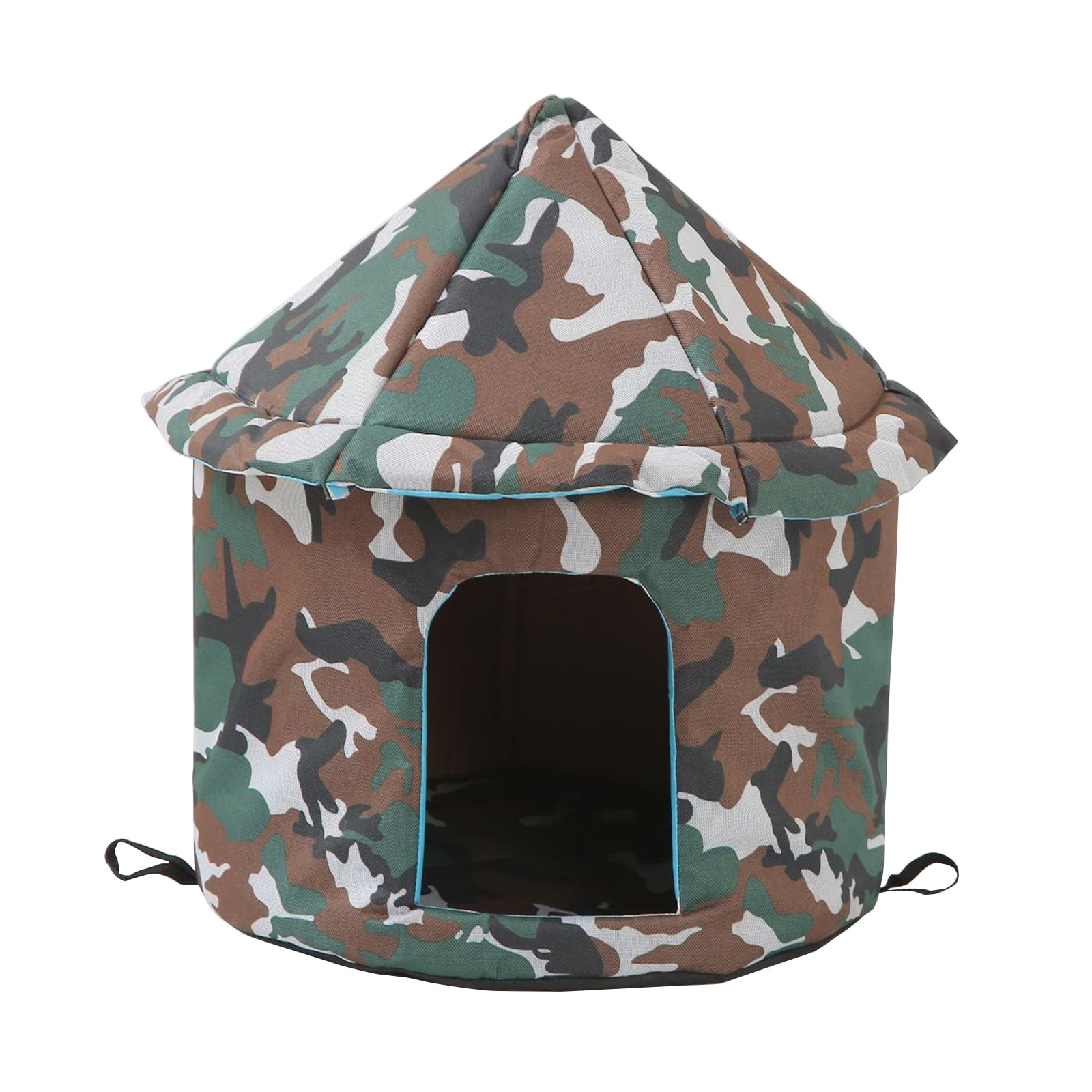 SENNAUX Outdoor Cat House Kitty Shelter Tent for Feral Cats Small Dogs ...