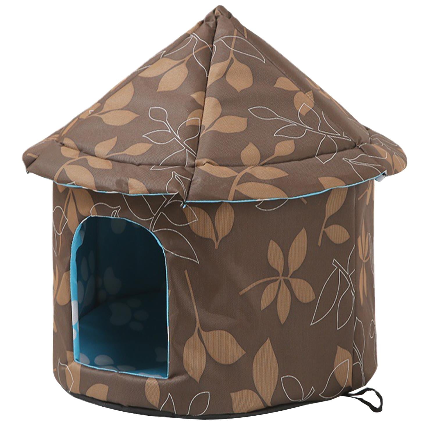 SENNAUX Waterproof Outdoor Cat House, Weatherproof Shelter Tent for ...