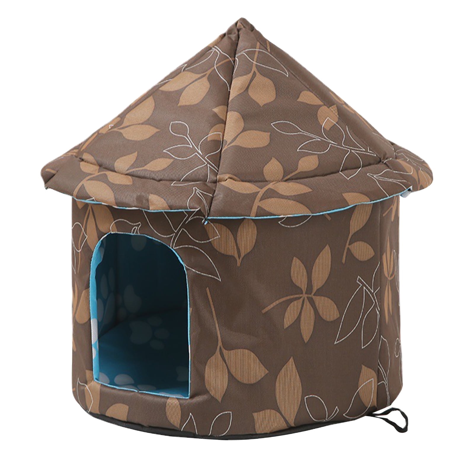 SENNAUX Outdoor Cat House Kitty Shelter Tent for Feral Cats Small Dogs ...