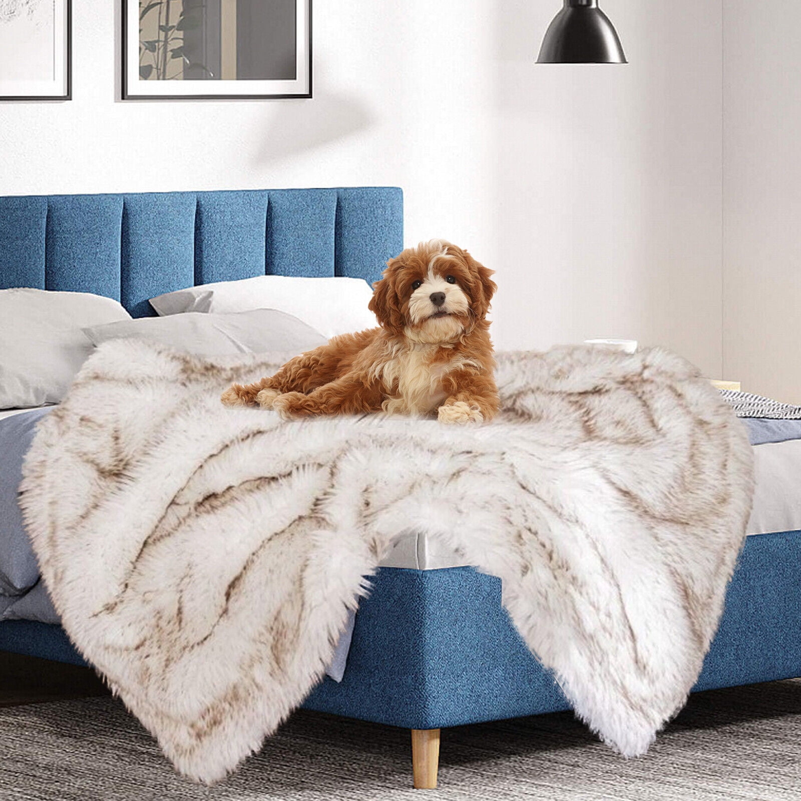 SENNAUX Waterproof Dog Blanket Pet Throw for Dogs Cats 60x50 Inch ...