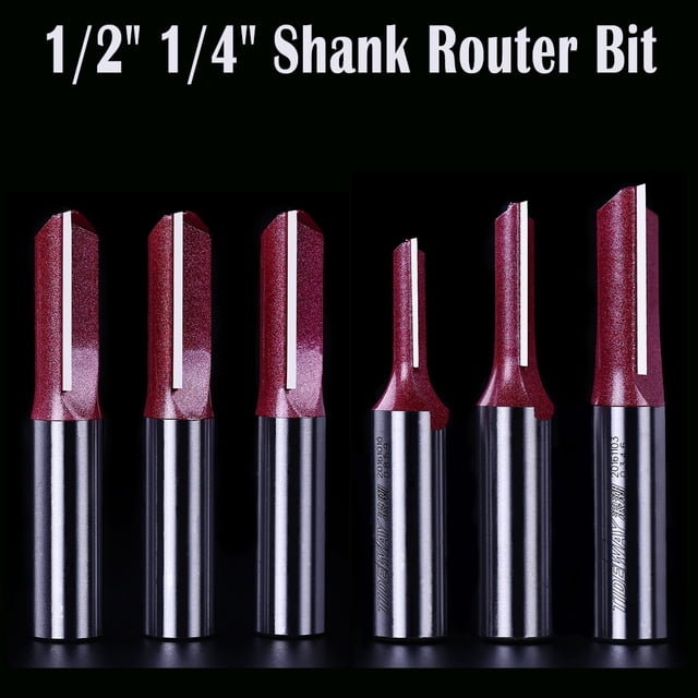 SENRISE 1/2" and 1/4'' Router Bit for Hand Making Woodworking Cutting ...