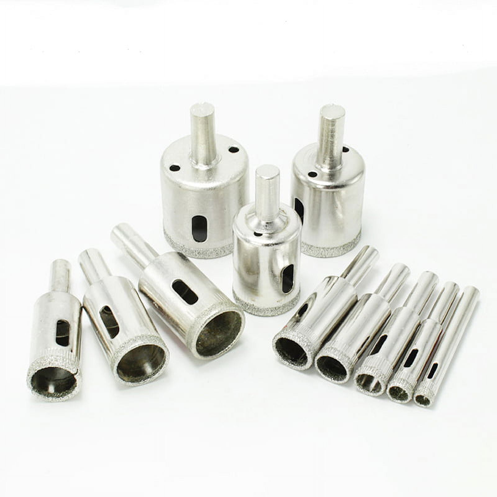 SENRISE 10 Pcs Diamond Hole Saw Set Holes Saw Drill Cutter Diamond ...