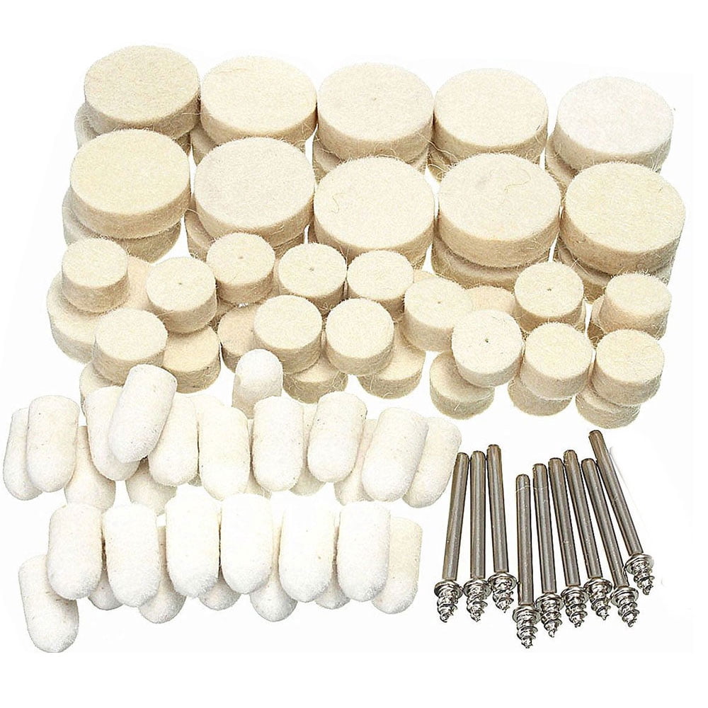 SENRISE Felt Pad Wheel Felt Polishing Tip Connecting Rod for Grinding ...