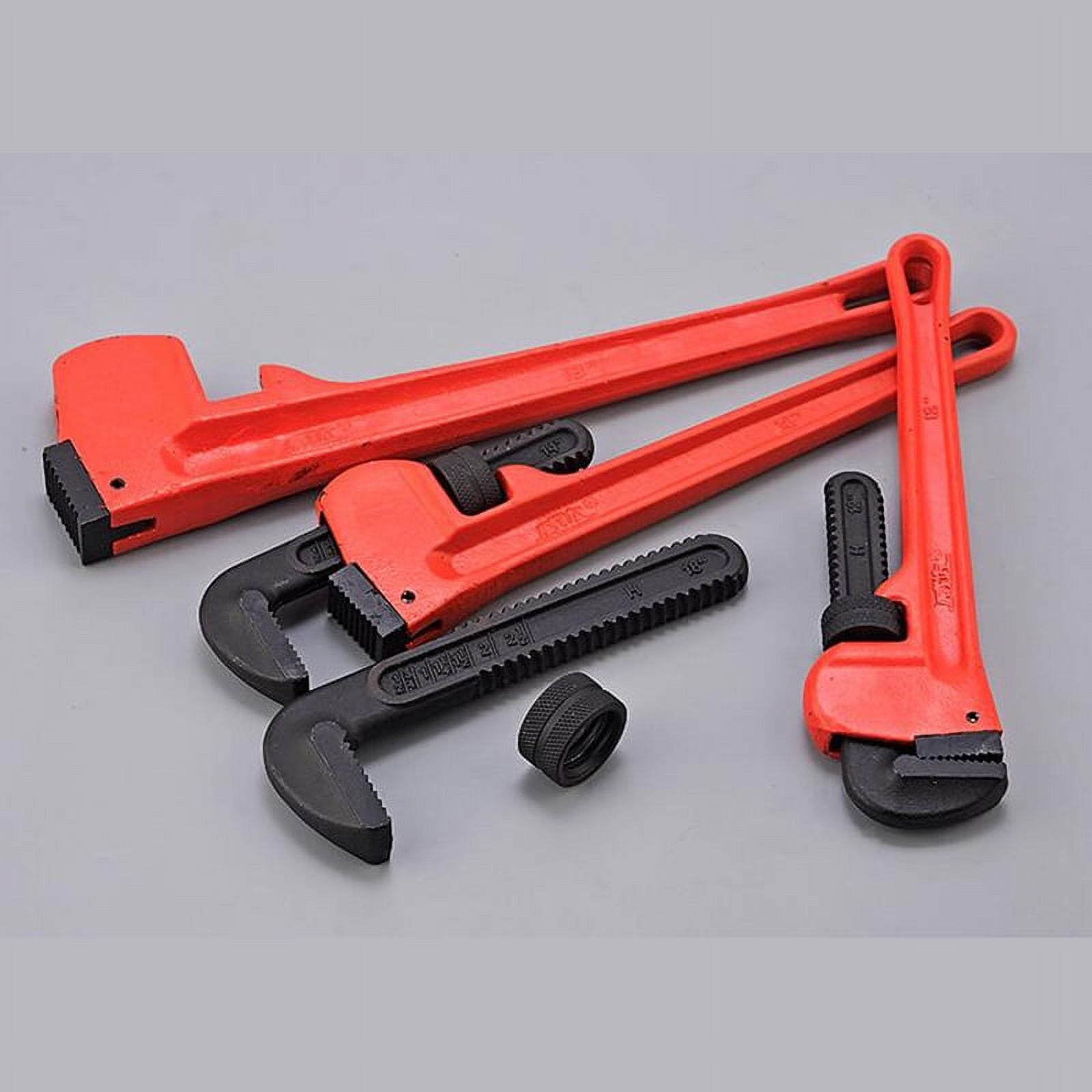 SENRISE Heavy Duty Pipe Wrench Monkey Heat Treated Serrated Jaw and ...