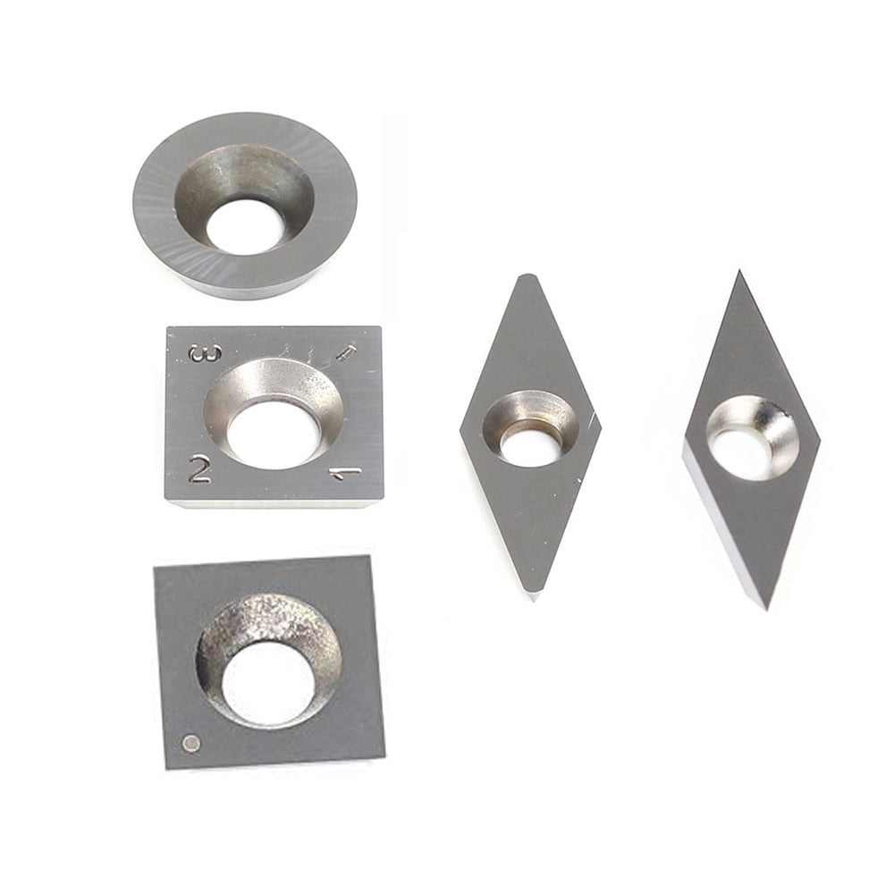 SENRISE Square Carbide Inserts Cutters Blade Wood Lathe Turning Tool ...