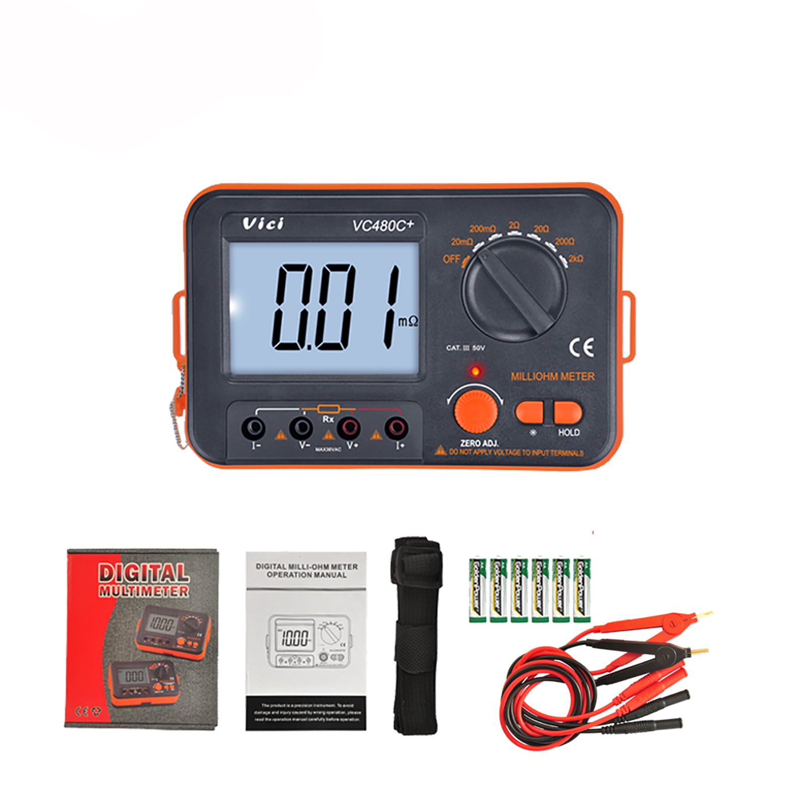 SENRISE VC480C+ Digital Multimeter Multimetro Diagnostic LCD Display ...