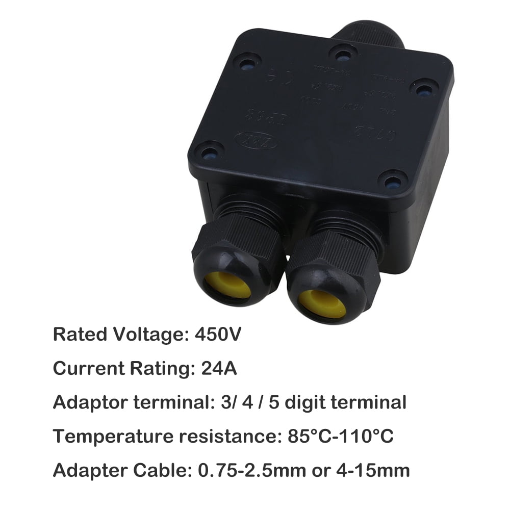 SENRISE Waterproof IP68 G712 Three-Head Junction Box Terminal Outdoor ...
