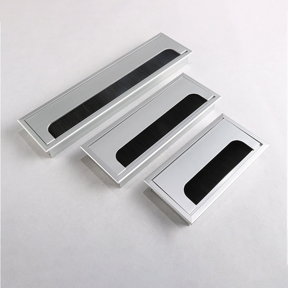 SENRISE Wire Cable Hole Cover Flip Open Aluminium Alloy for Office ...