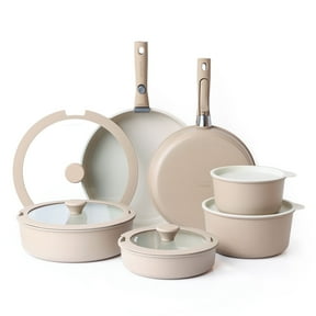 Innerwell Non Stick Granite Induction Cookware Set, 8 Pcs, Stay Cool ...