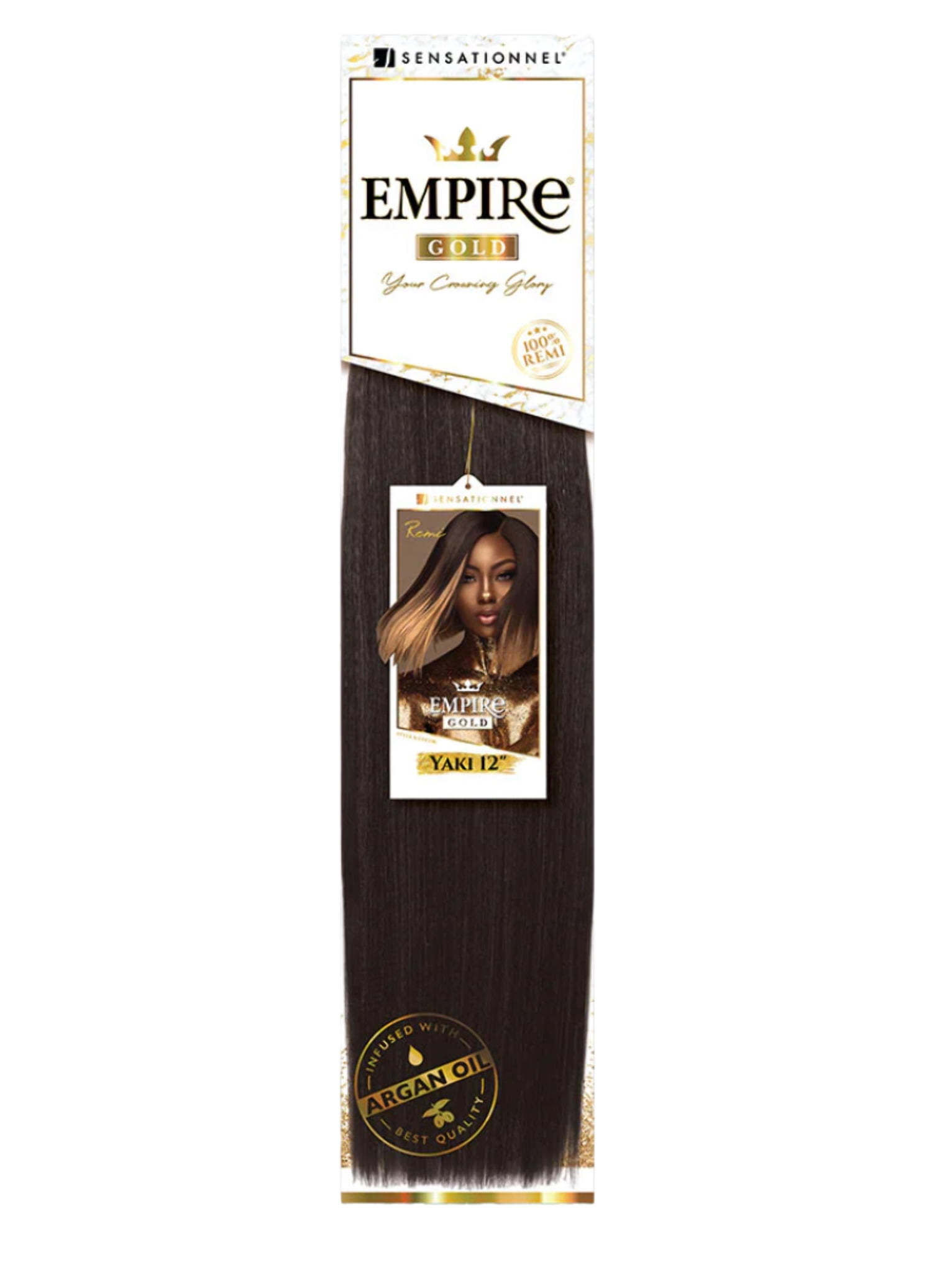 SENSATIONNEL 100% REMI HUMAN HAIR EMPIRE GOLD - HH YAKI WVG - Walmart.com
