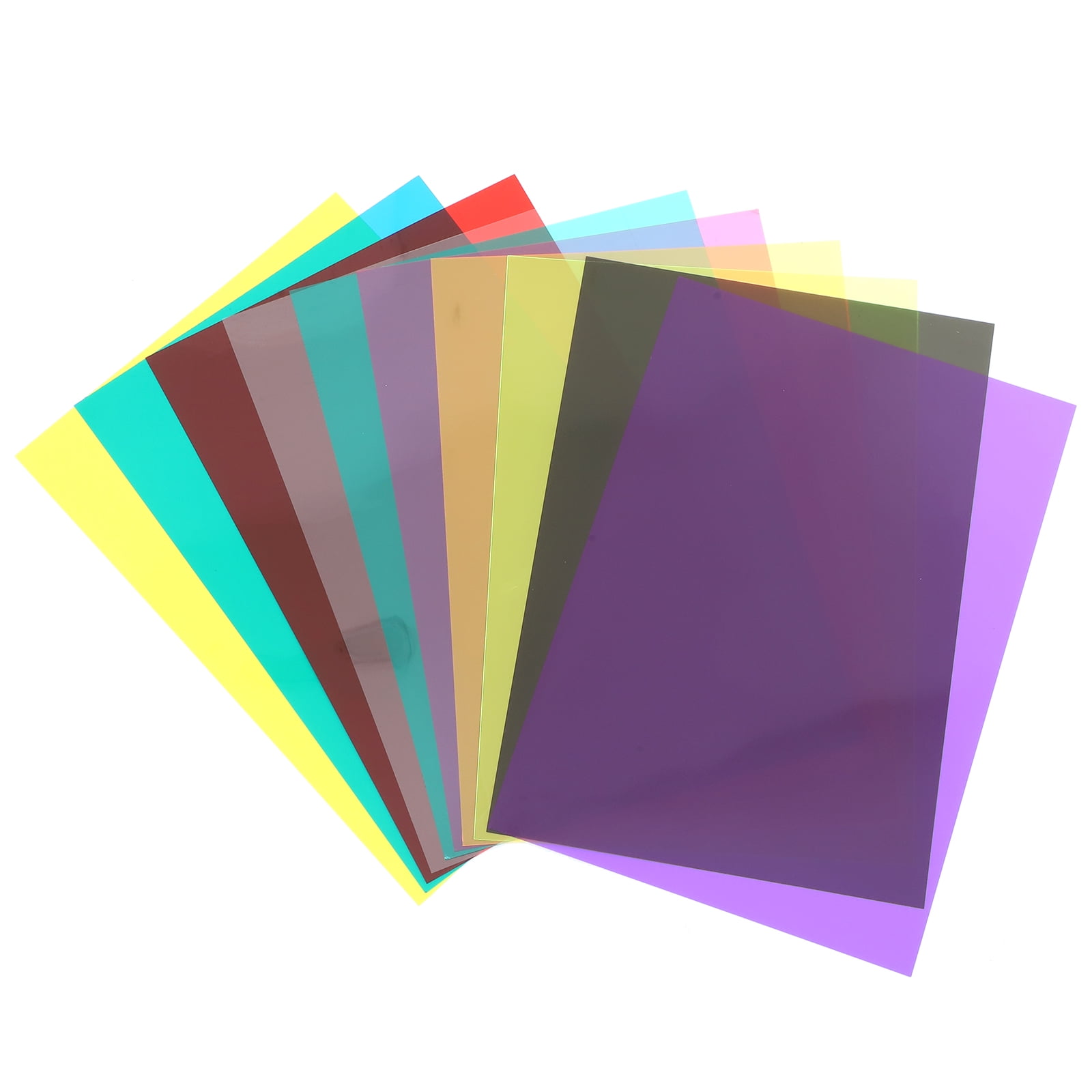 SENSETH 10Pcs Transparent Light Gel Filtering Sheets Light Diffuser ...