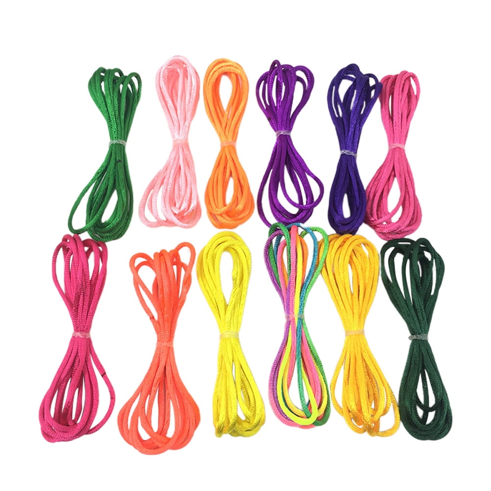 SENSETH 12pcs Rainbow Finger Rope Fumble Finger Thread Rope Funny Rope ...