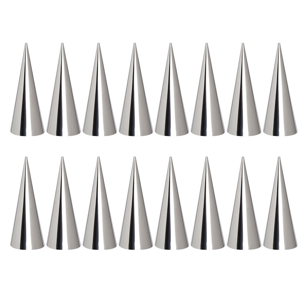 SENSETH 16pcs Cannoli Tubes Stainless Steel Cone Cannoli Forms Non Horn ...