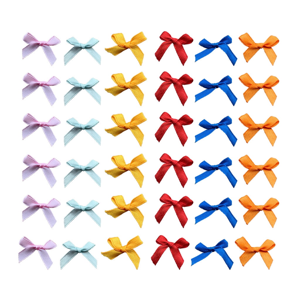 SENSETH 200 Mini Satin Ribbon Bows for Wedding Crafts & Scrapbooking ...