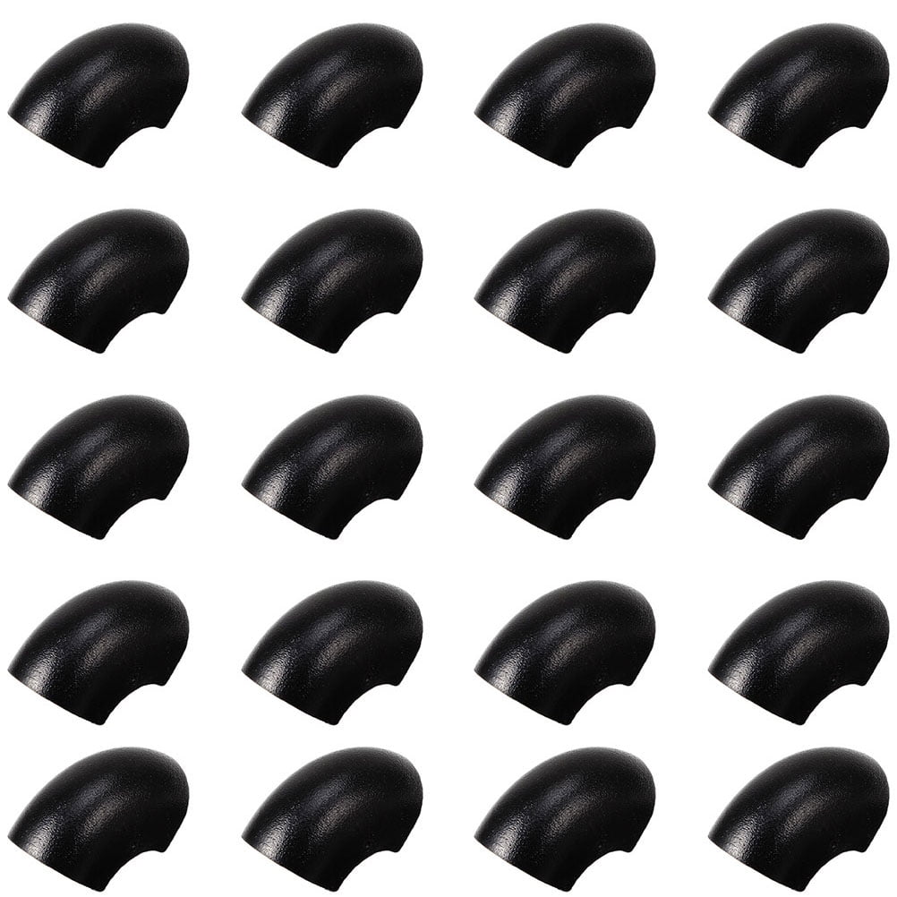 SENSETH 20Pcs Rubber U-Shaped Chair Leg Tips Non-Slip Foot Covers Black ...