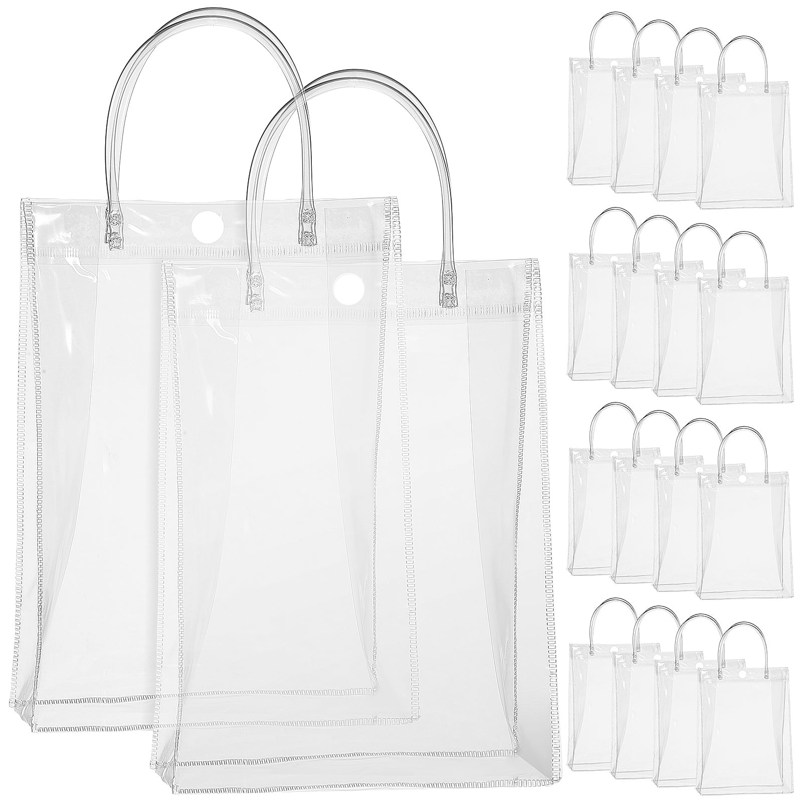 SENSETH 25pcs Gift Bags Transparent Wrap Bags Stand Up Gift Bags for ...