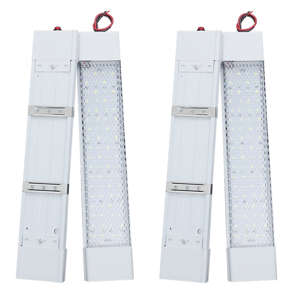 FUEENIRVA Car Interior Reading Light Acrylic Roof Light 2Pcs 14.2X2.4in ...