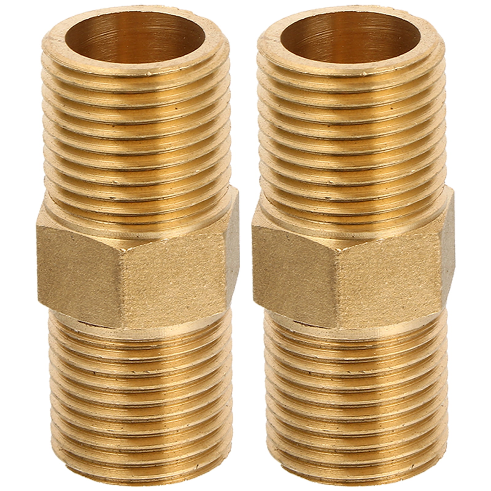 FUEENIRVA Hose Connectors Male Thread Golden 2Pack 1/2 Inch Npt For ...