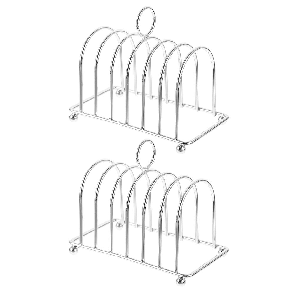 SENSETH 2pcs Toast Bread Rack Holder Stainless Steel Breakfast Toast ...