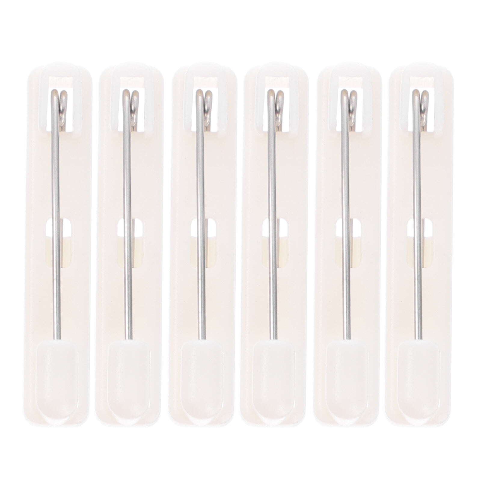 SENSETH 300 Pcs Safety Bar Pin Blank Name Tag Safety Pin Backing Work ...