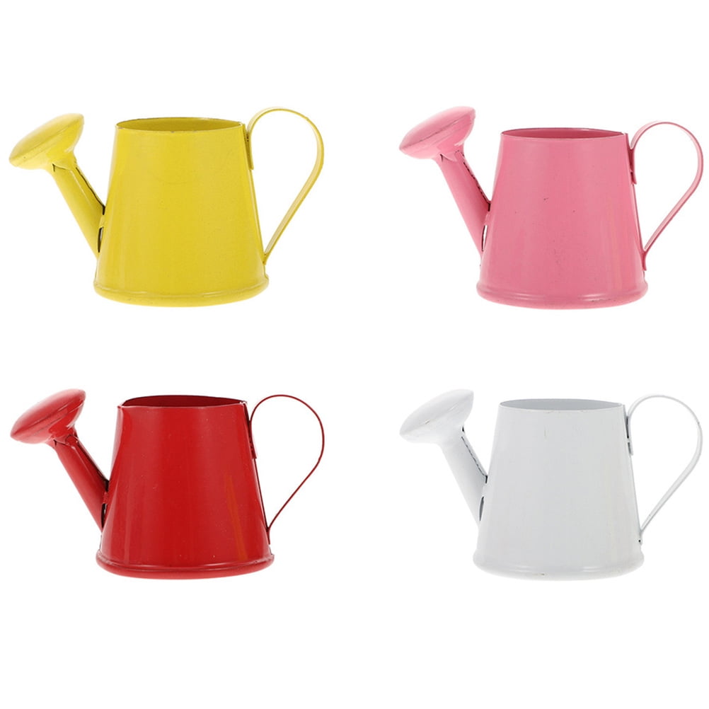 SENSETH 4Pcs Small Watering Can Iron Metal Garden Watering Bucket ...