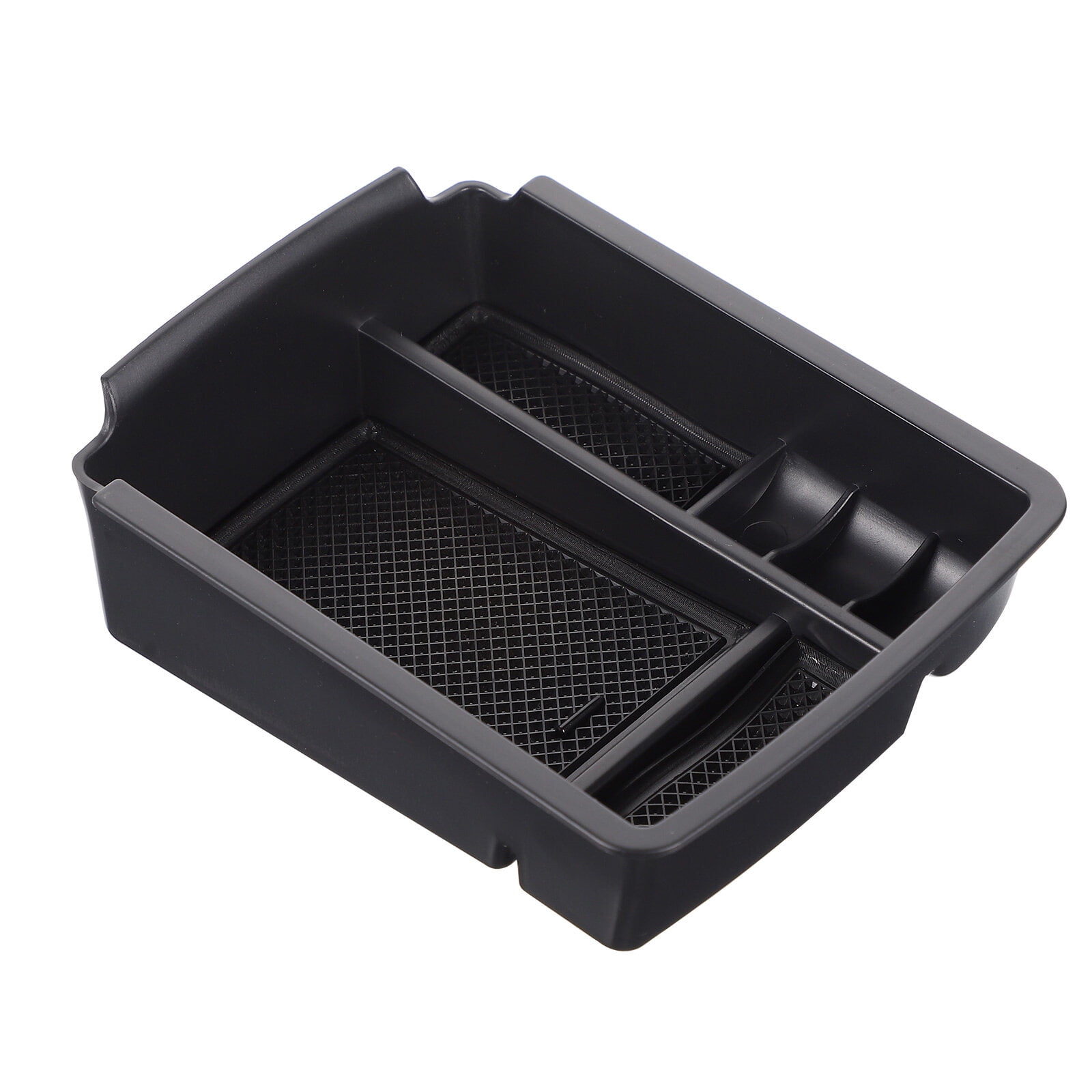SENSETH Black Car Armrest Organizer Storage Box Tray Compartment Center ...