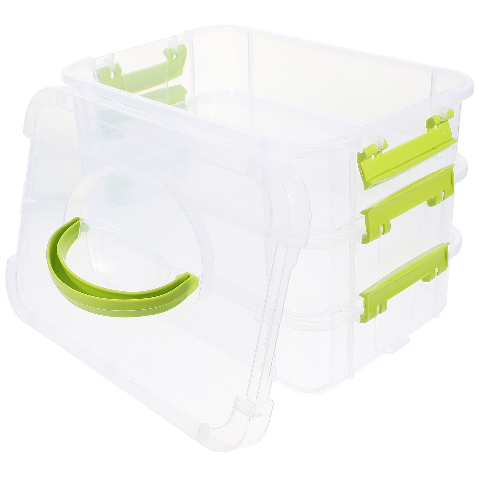 FUEENIRVA Stackable Lockable Storage Bin PP for Office Use 1Pack 10.2X7 ...