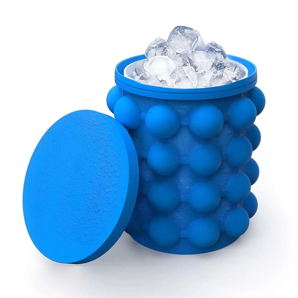 SENSHENGXIN 1 Pack Silicone Portable Ice Bucket Wine Beer Cooler ...