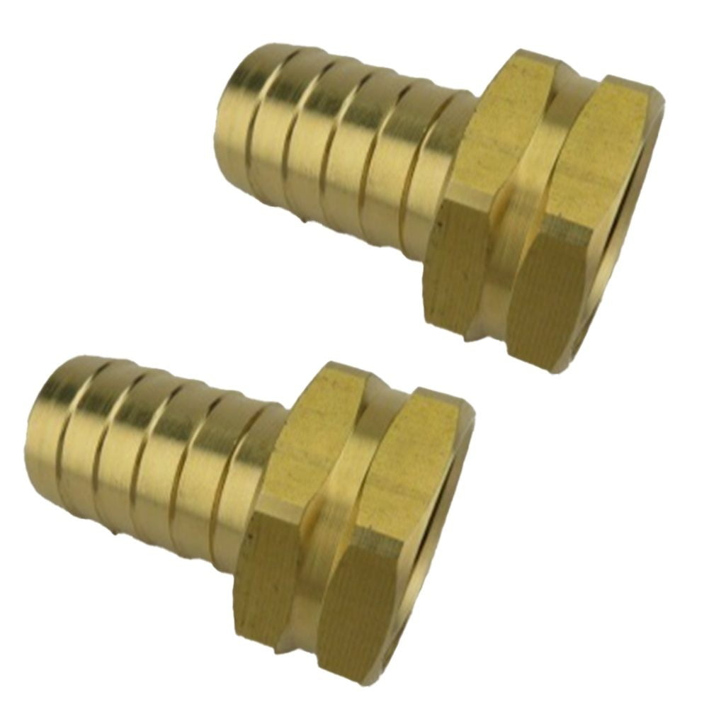 SENSHENGXIN Brass Garden Hose Adapters Set 3/8" Barb 3/4" GHT Female ...