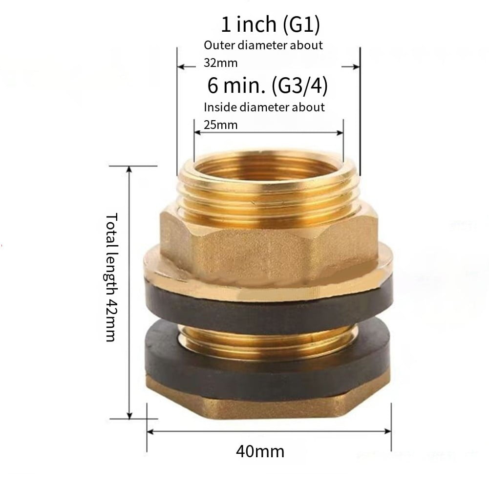 SENSHENGXIN Brass fitting, 1/2", 3/8'', 3/4''NPT female x 3/4", 1/2'', 1''GHT male G1 - Walmart.com