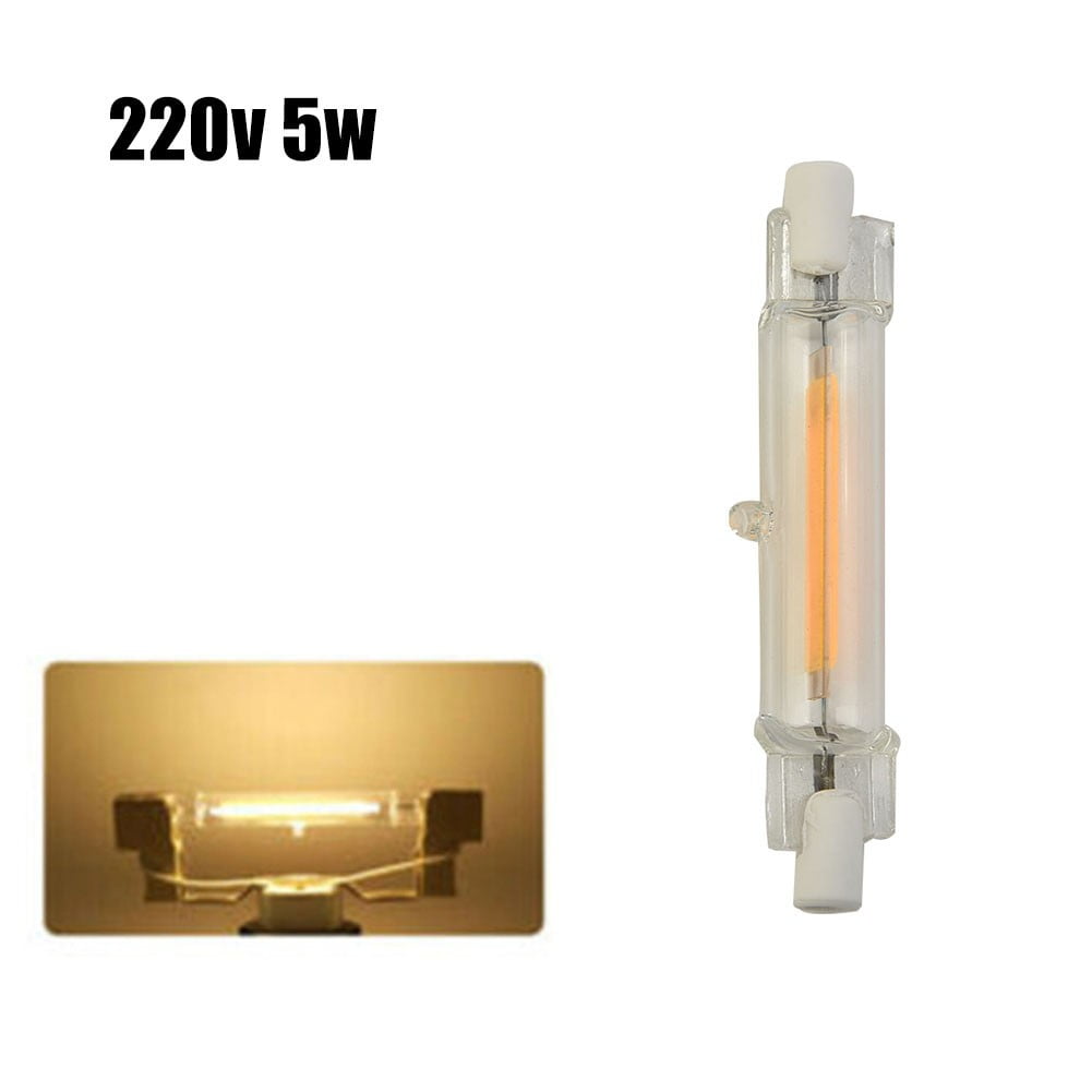 SENSHENGXIN Cob R7S Led Glass Tube 5W 78mm/9W 118mm Dimmable Bright ...