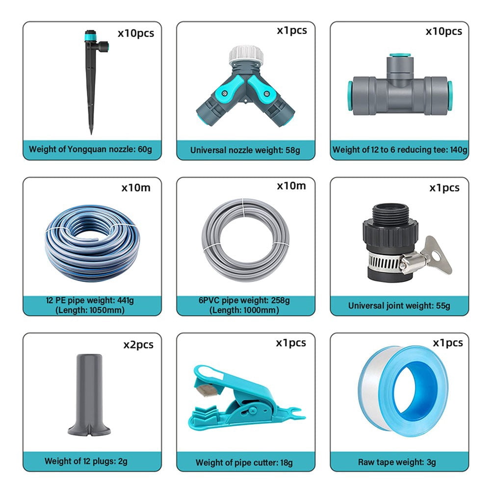 SENSHENGXIN Drip Irrigation Kit with Quick-Connect System, Adjustable ...