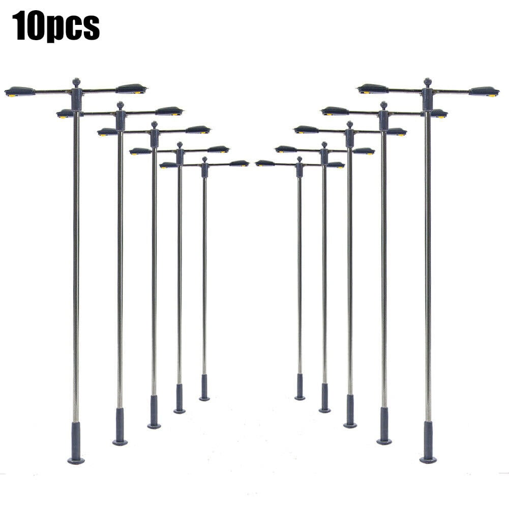 SENSHENGXIN Ho Oo Scale 10Pcs Model Street Lamp Height Adjustable 3 ...
