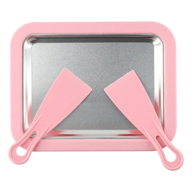 SENSHENGXIN Ice Cream Maker Pan with 2 Scrapers Ice Cream Maker Plate ...