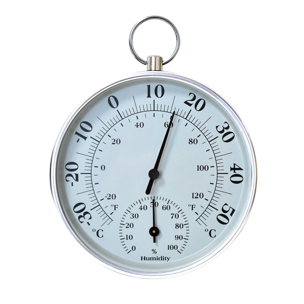 SENSHENGXIN Indoor and Outdoor Pointer Thermometer and Hygrometer Wall ...