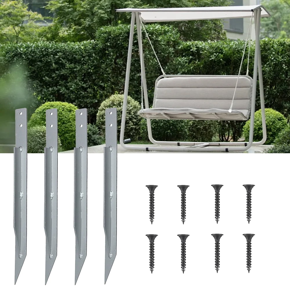 SENSHENGXIN Pack of 4 Ground Anchors for Swing Anchors Outdoor Swing ...