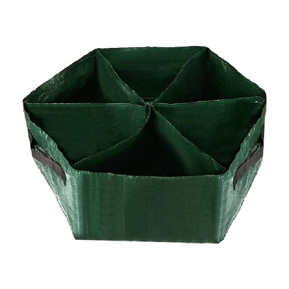 SENSHENGXIN Pe Hexagonal Grid Planting Bag Garden Planting Flower Pot ...