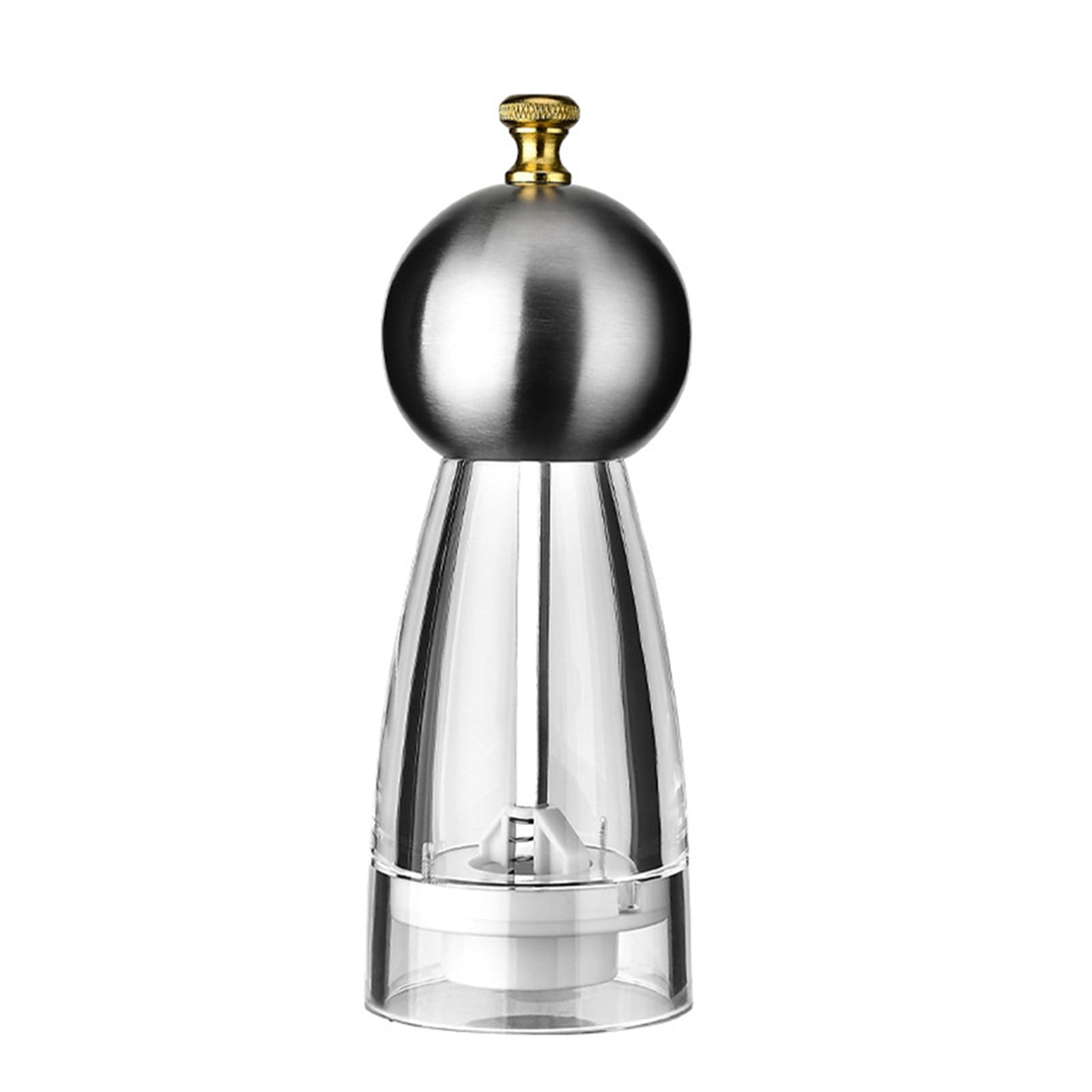 SENSHENGXIN Pepper Grinder Hand Pepper Mill Wood Acrylic Adjustable Sea ...