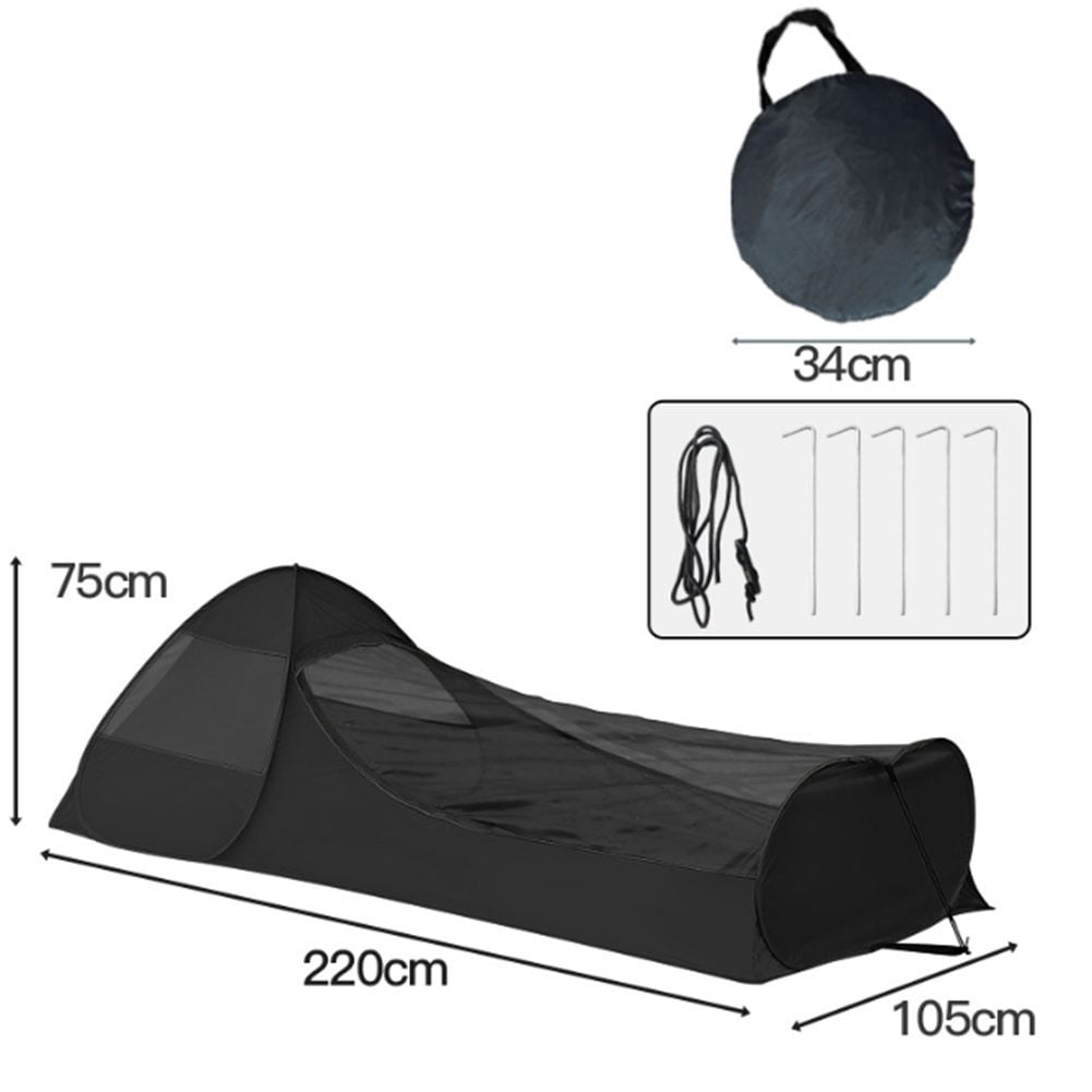 SENSHENGXIN Pop-up Net Mesh Sleeping Bag Tent for Camping (green or ...