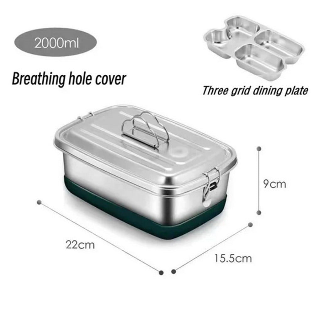 SENSHENGXIN Stainless Steel Large-Capacity Meal Box Lunch Box Box ...