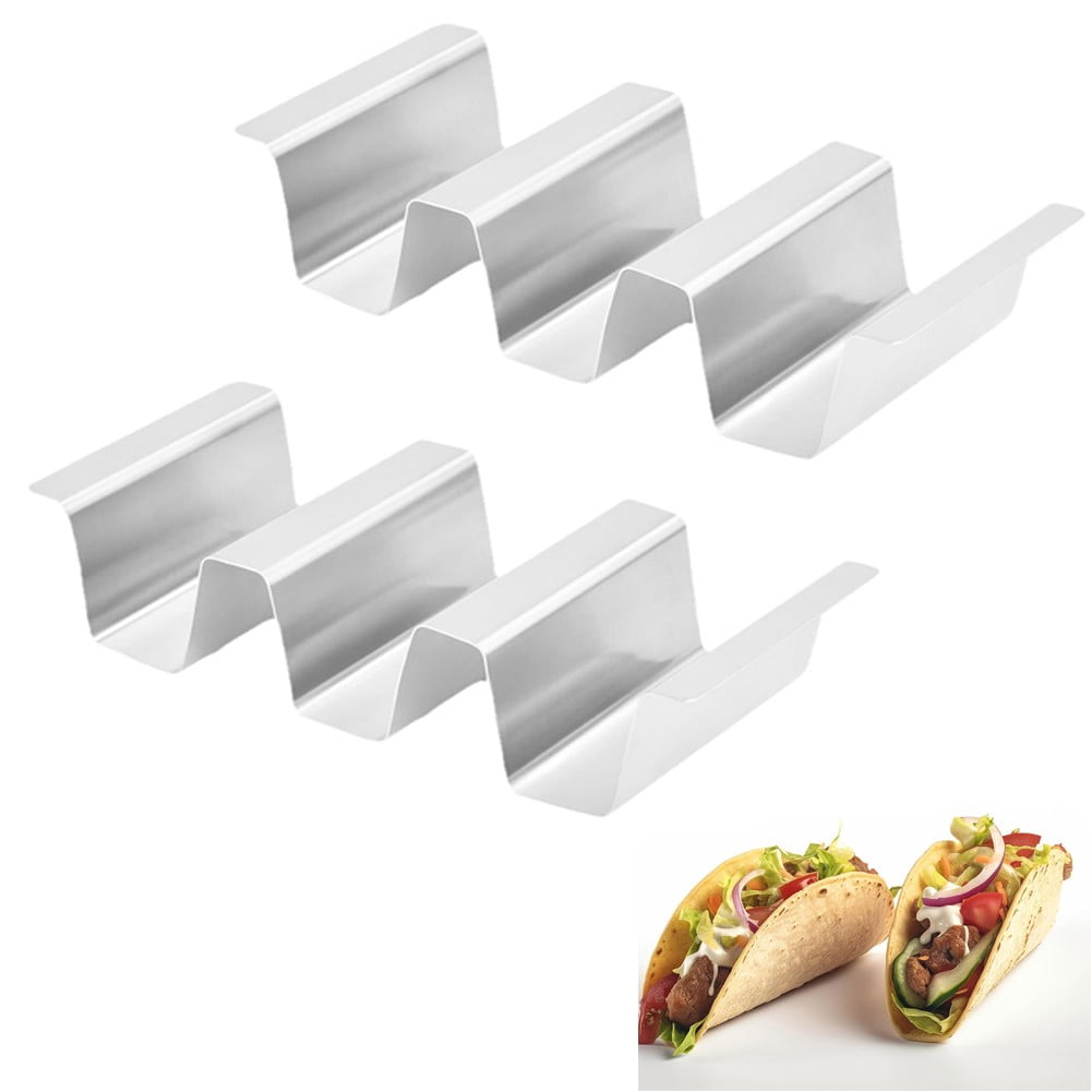 SENSHENGXIN Taco Holder 2 Pack Stainless Steel Taco Stand Rack with ...