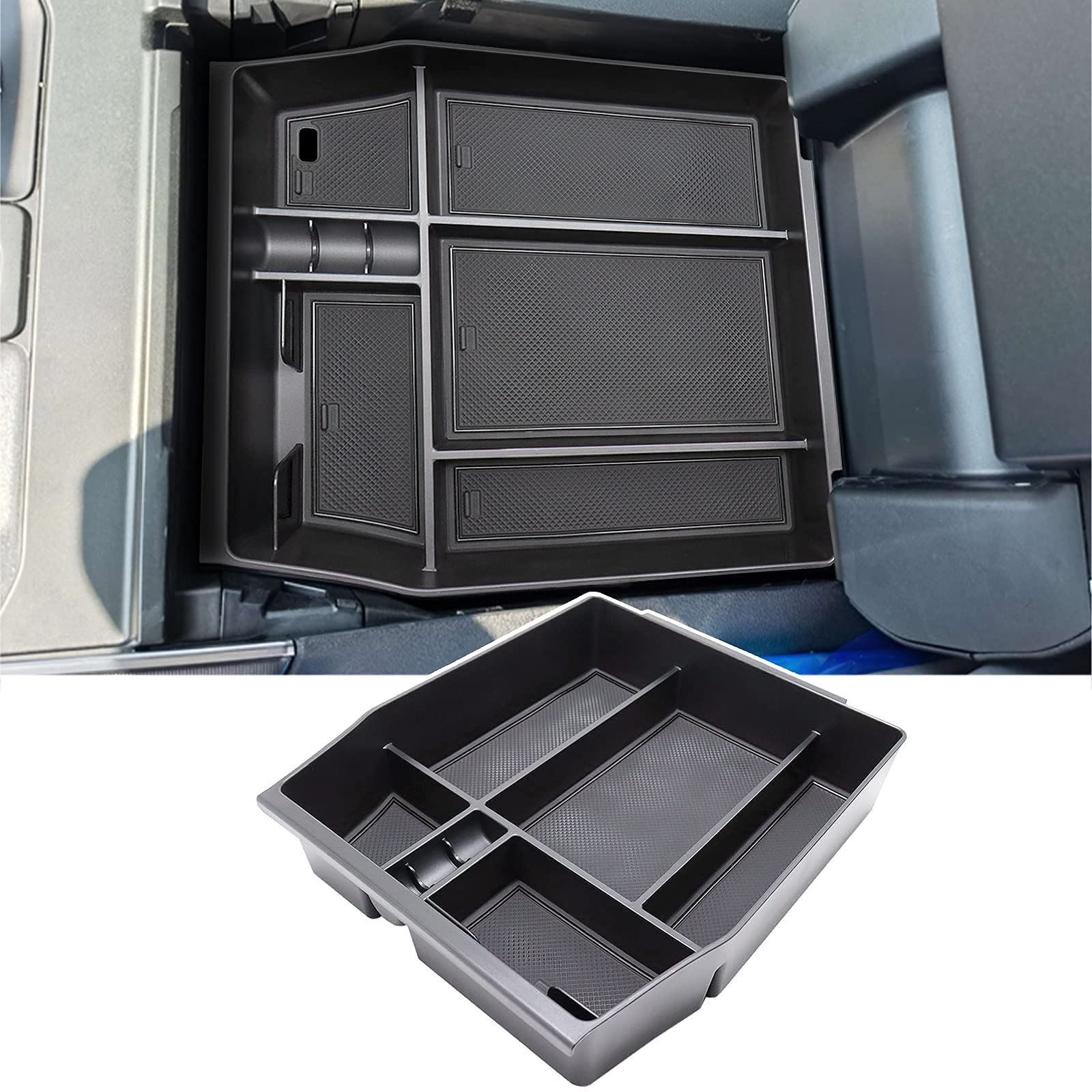 SENSHINE Center Console Organizer RRF12 Tray for Ford F150 2021 2022 ...