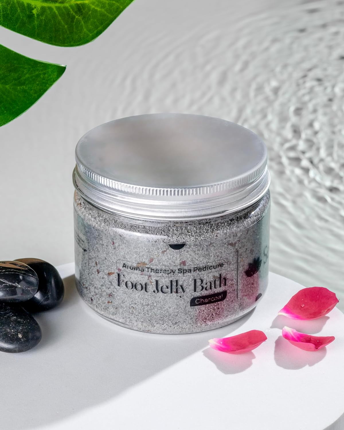 SENSKIN Aromatherapy Pedicure Jelly Foot Bath (Charcoal, Jar) | Sea ...