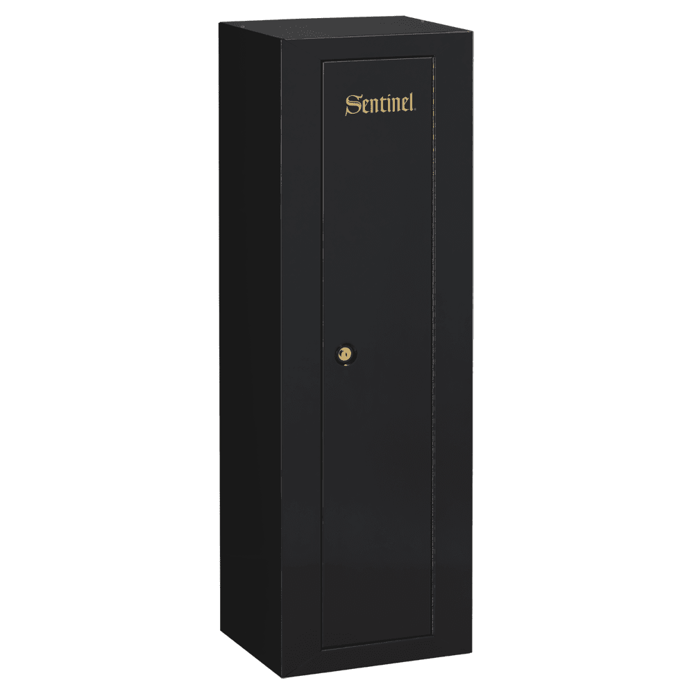 SENTINEL 10 Gun Security Cabinet, Black, 53" x 17.25" x 17", Rifle ...
