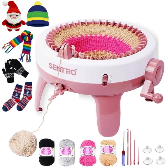 SENTRO Knitting Machine, 48 Needles and Smart Weaving Loom DIY Knit ...