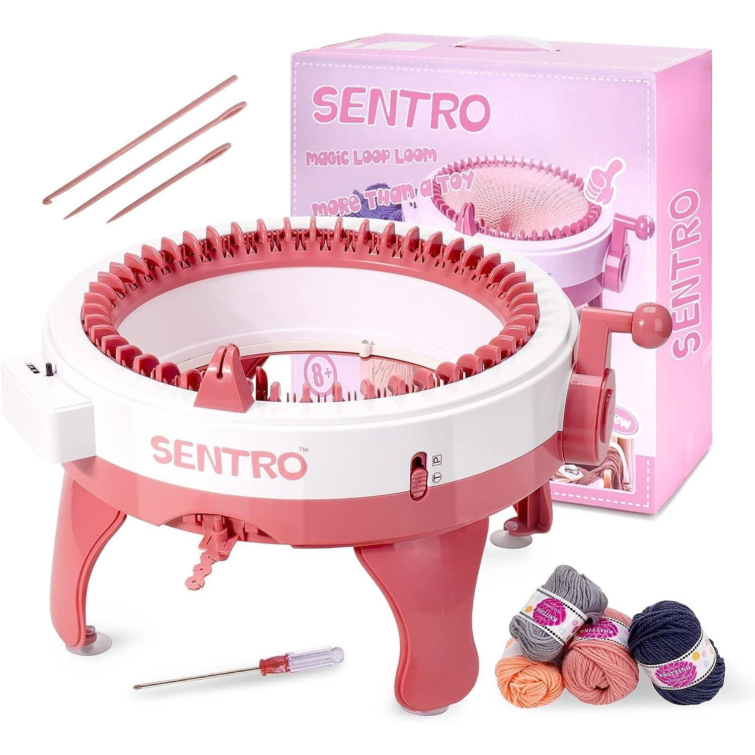 SENTRO Knitting Machines,Knitting Machine 48 Needles,Intelligent Double ...