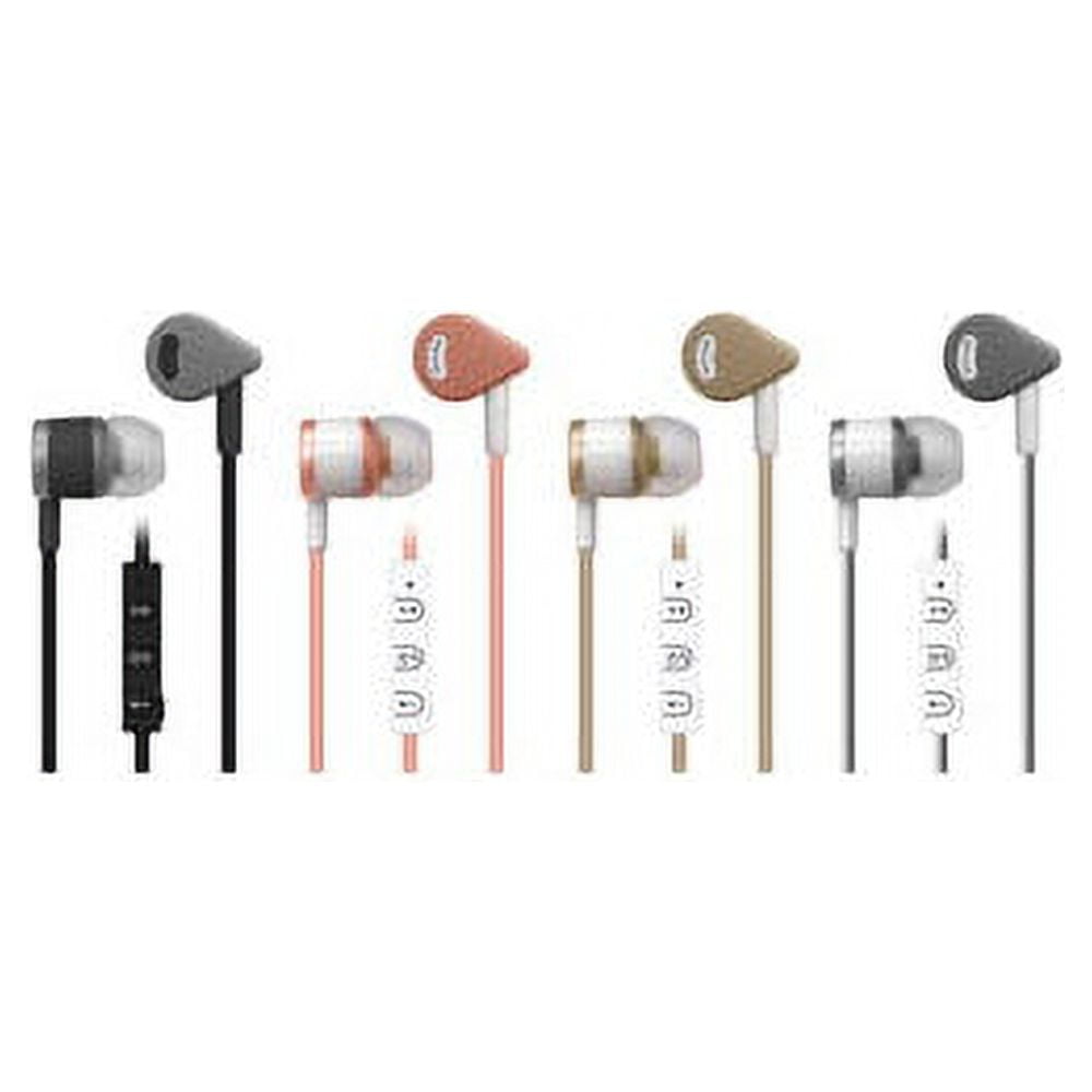 sentry bt120 bluetooth earbuds rechargeable with in-line mic - Walmart.com