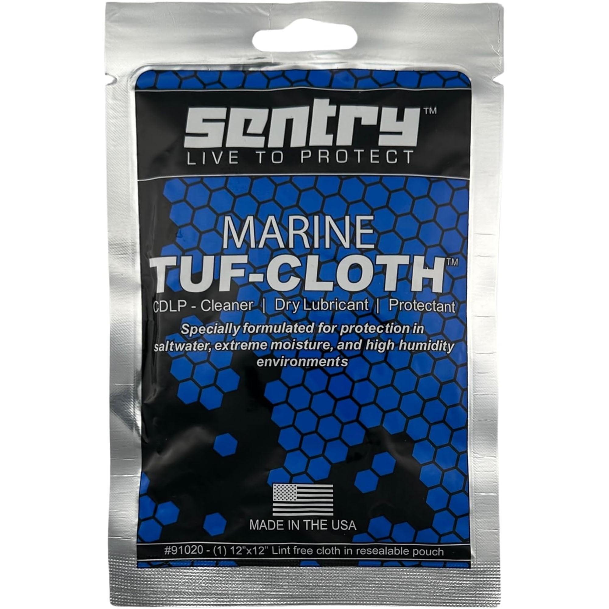 Sentry Solutions - Marine Tuf-Cloth - 12"x12" Cloth in Pouch - Walmart.com